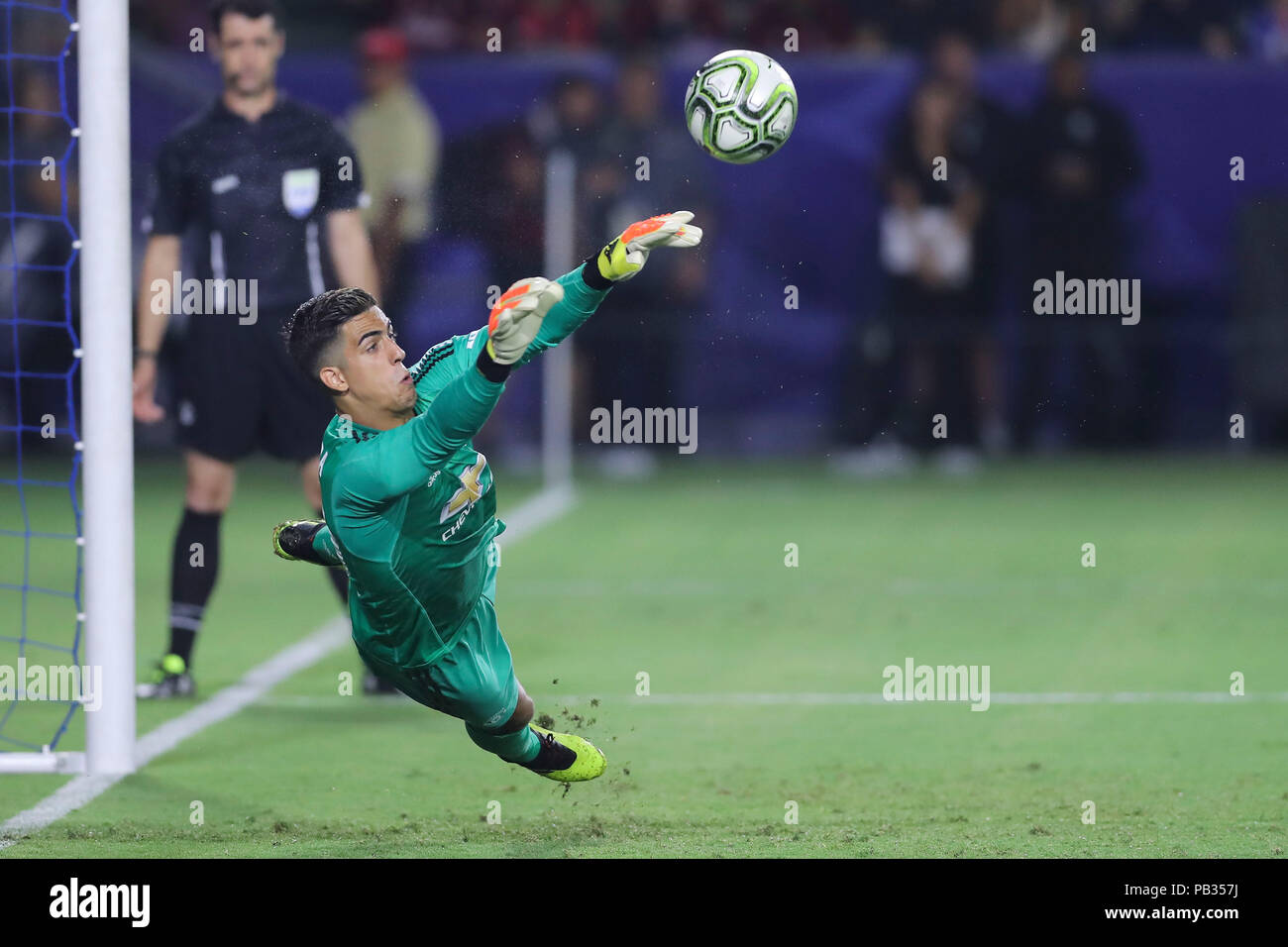 July 25, 2018: Manchester United goalkeeper Joel Pereira (40) makes a ...