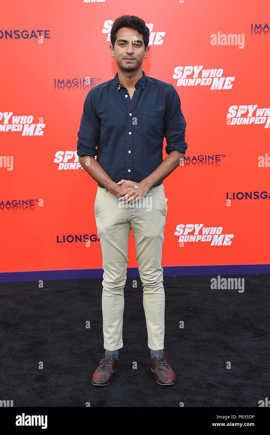 Westwood, California, USA. 26th July, 2018. Karan Soni arrives for the ...