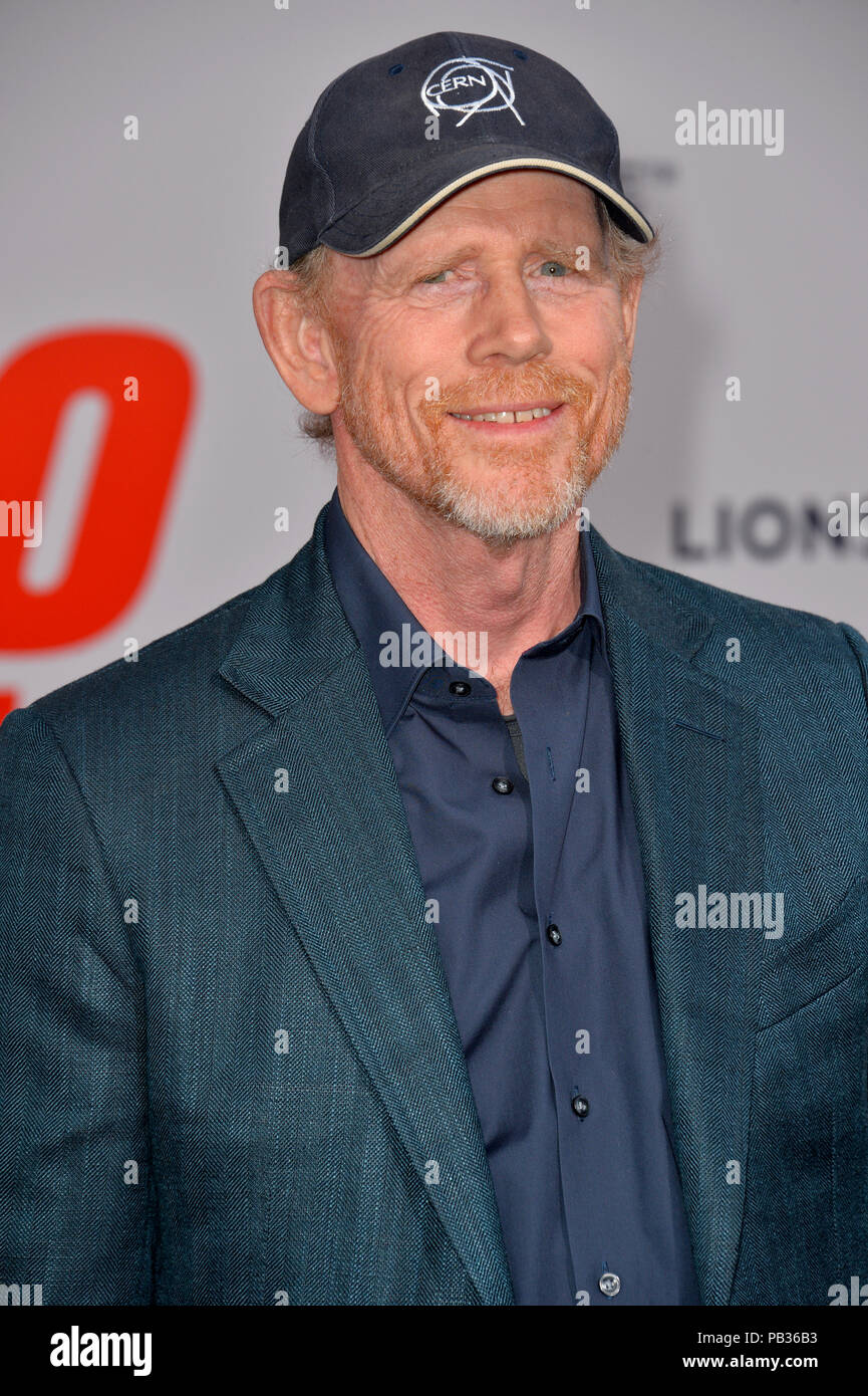 LOS ANGELES, CA. July 25, 2018: Ron Howard at the world premiere for ...