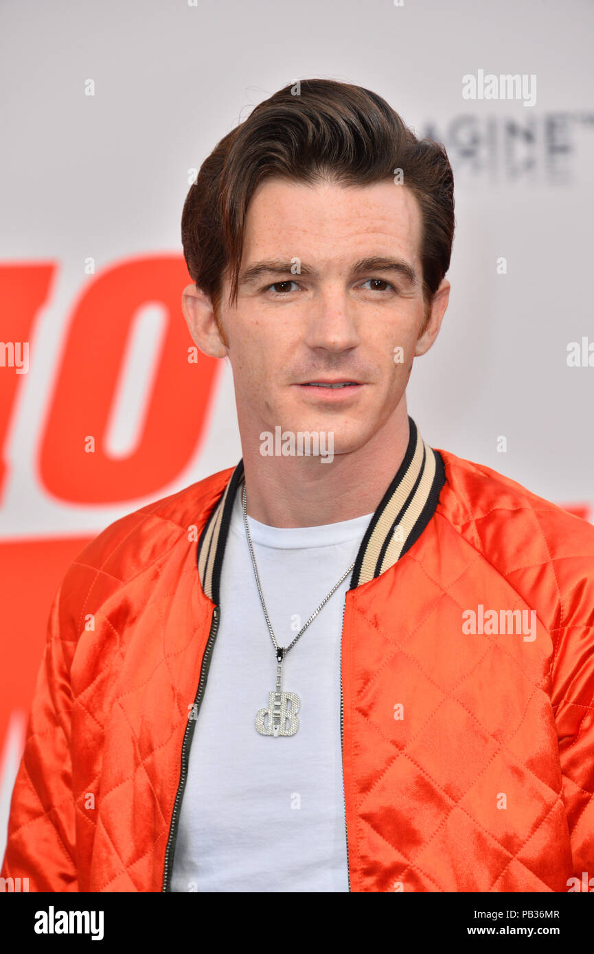 LOS ANGELES, CA. July 25, 2018: Drake Bell at the world premiere for ...