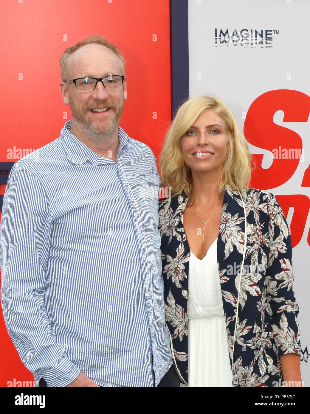 Los Angeles, CA, USA. 25th July, 2018. Matt Walsh, Morgan Walsh at ...