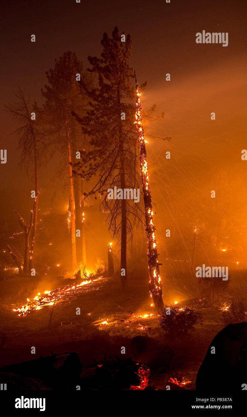 Idyllwild, California, USA. 26th July, 2018. The Cranston Fire ...