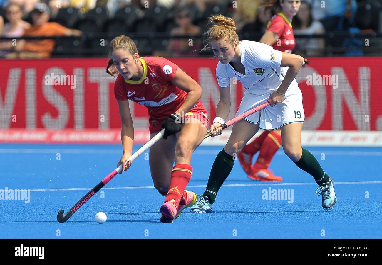 Stratford, London, UK. 26th July 2018. Maialen Garcia (ESP) and Lilian ...