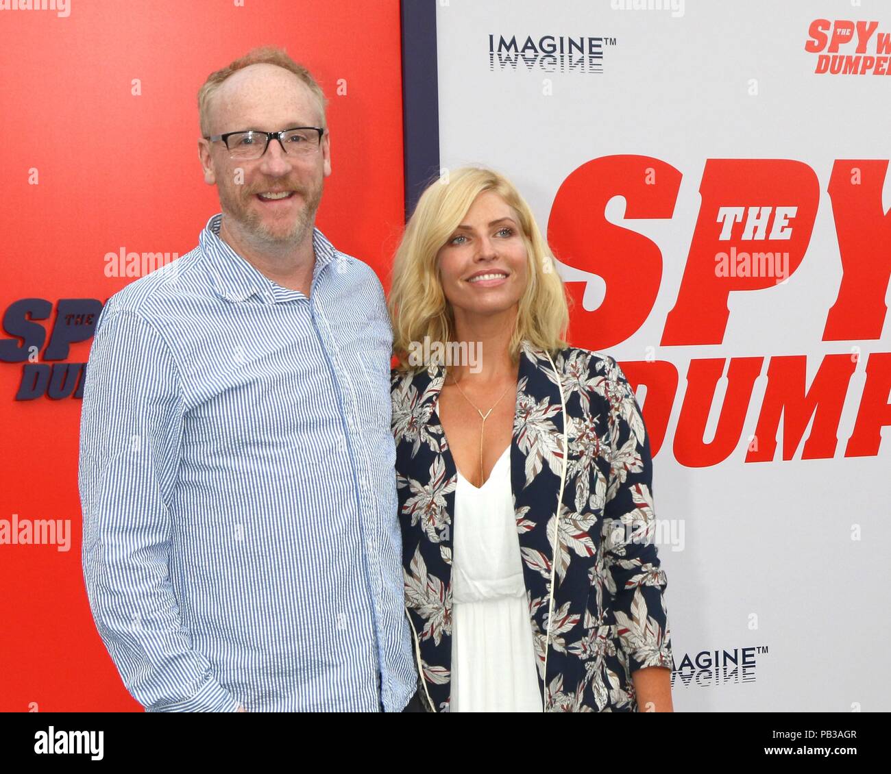 Los Angeles, CA, USA. 25th July, 2018. Matt Walsh, Morgan Walsh at ...