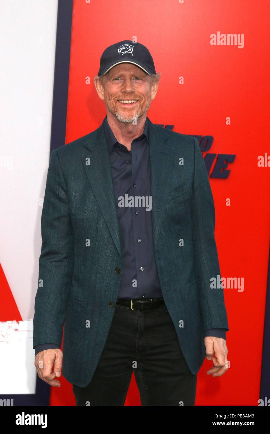 Los Angeles, CA, USA. 25th July, 2018. Ron Howard at arrivals for THE ...