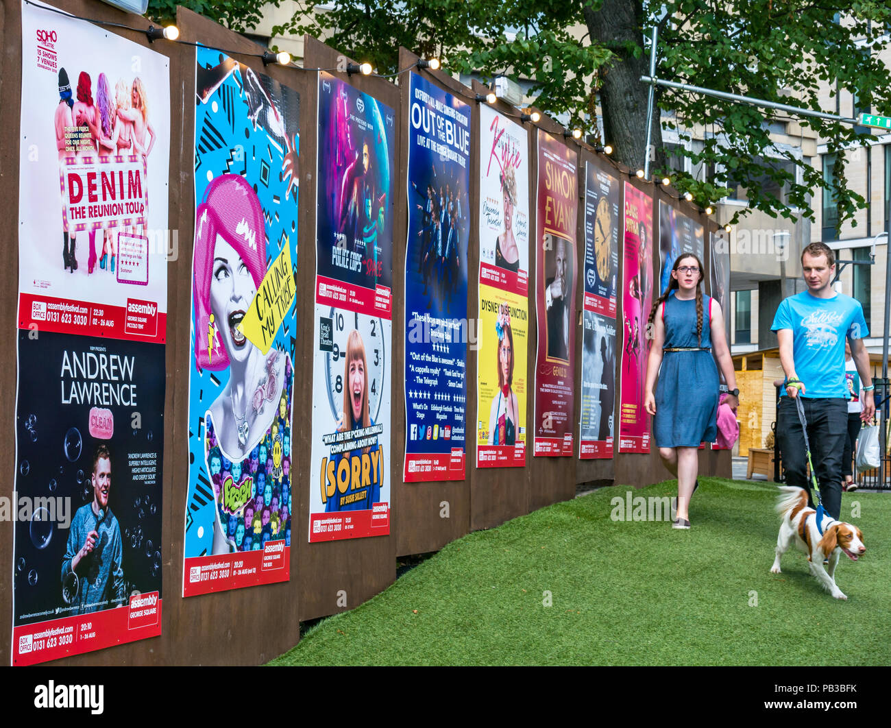 Edinburgh Festival 2018 in George Square Gardens, Edinburgh, Scotland ...
