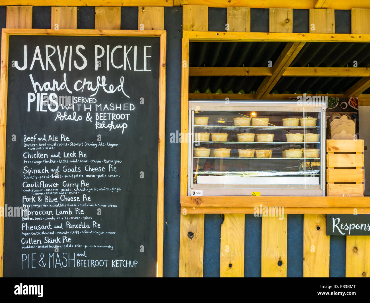 Pie stall hi-res stock photography and images - Alamy