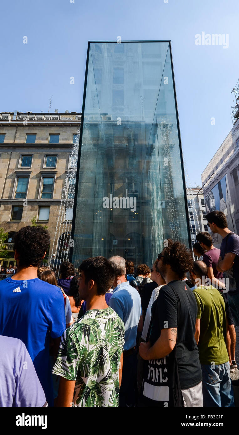 Milan, Italy - July 26th, 2018: Grand opening of the new retail ...