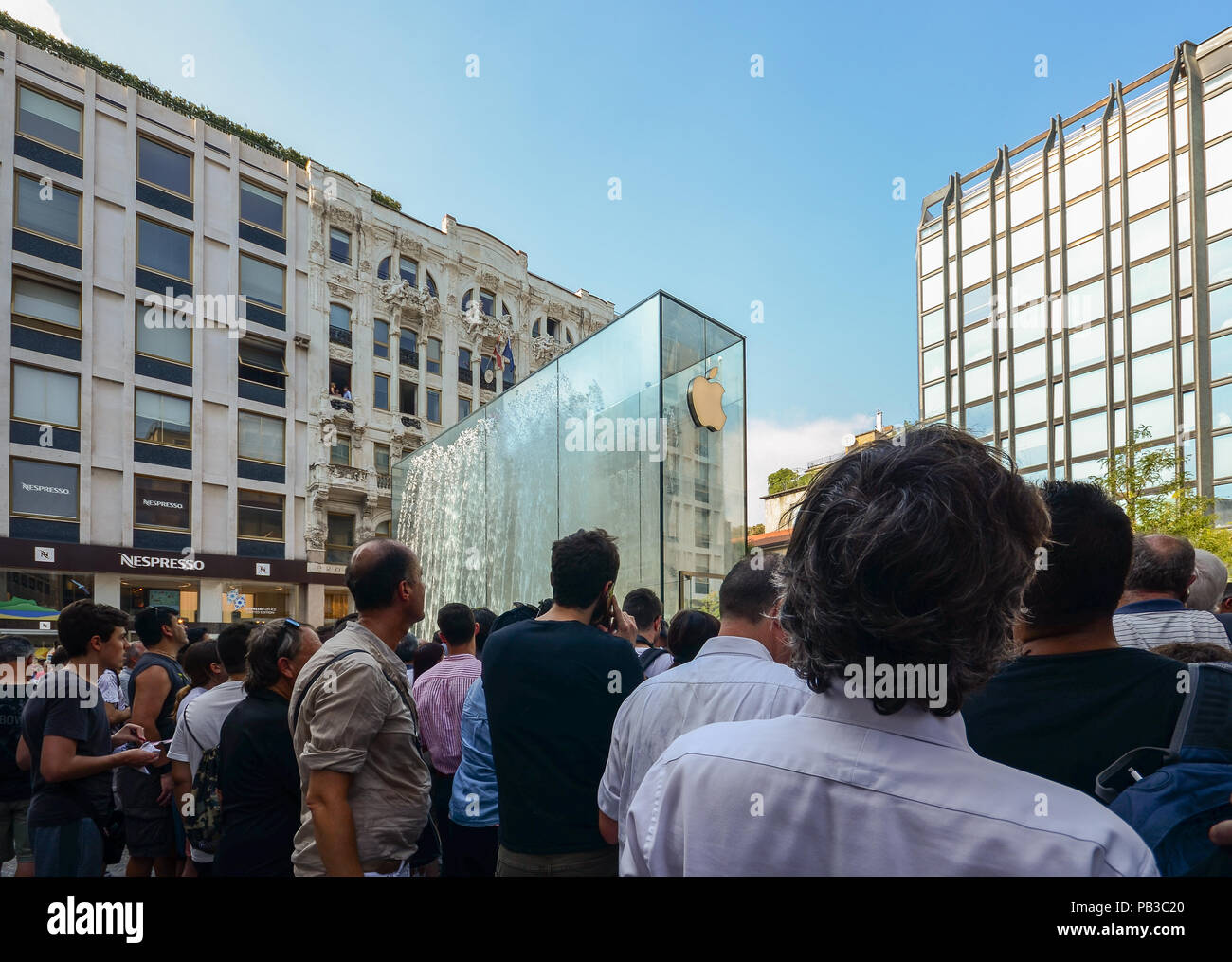 Milan, Italy - July 26th, 2018: Grand opening of the new retail ...