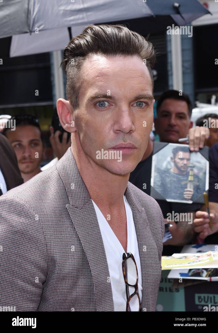 New York, NY, USA. 26th July, 2018. Jonathan Rhys Meyers, seen at BUILD ...