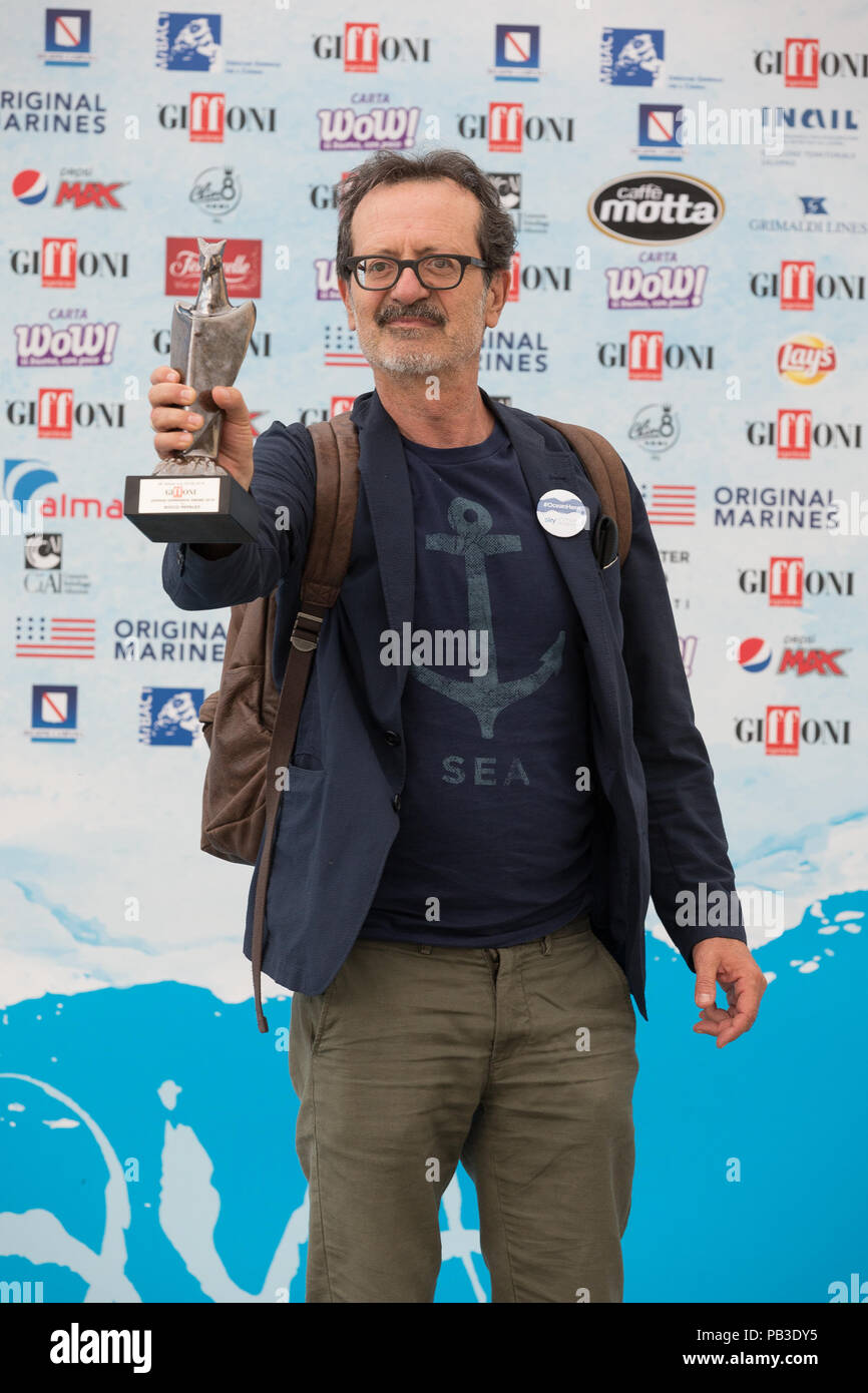 Salerno, Campania, Italy. 26th July, 2018. Rocco Papaleo, Italian actor ...