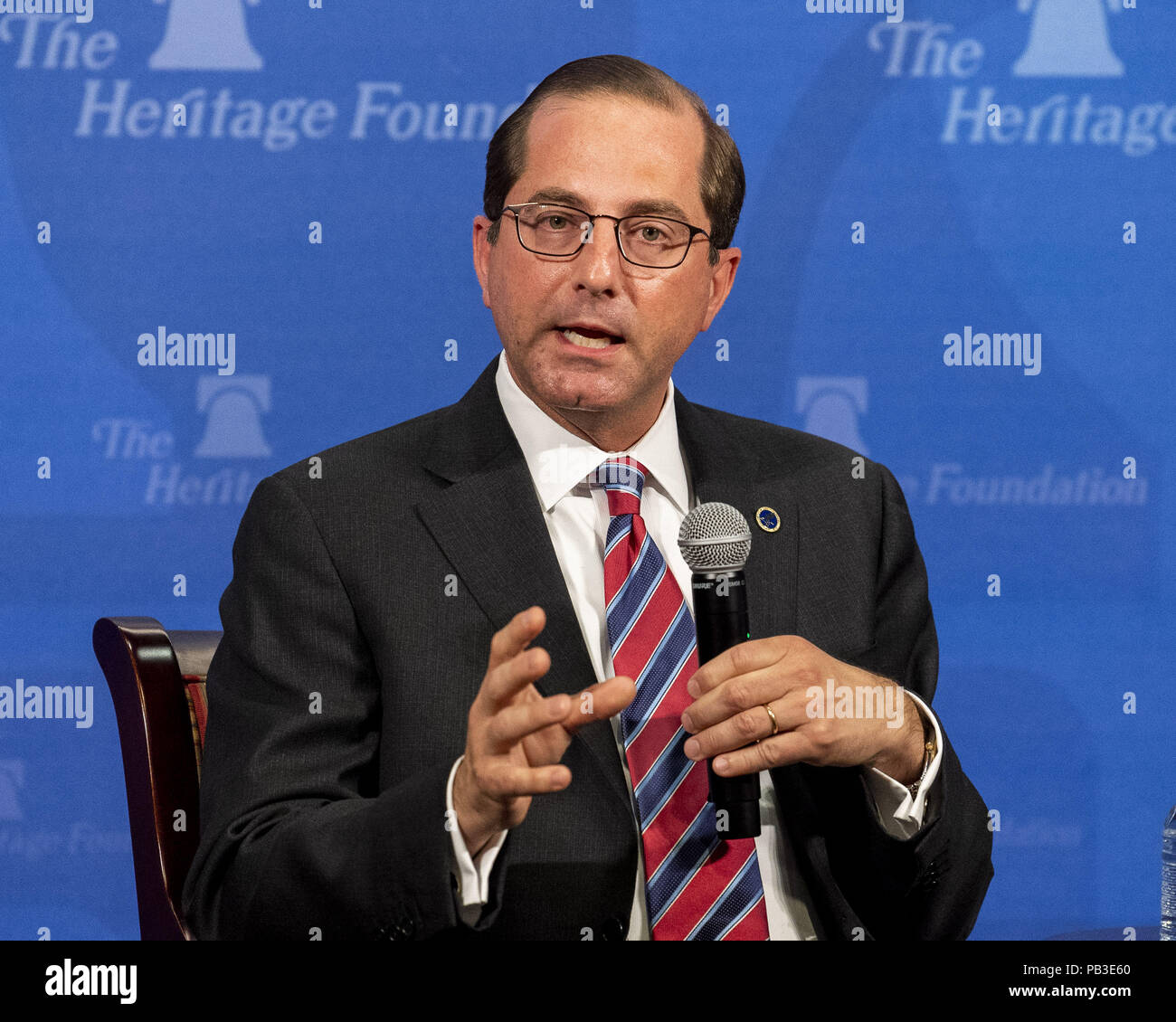 Washington, DC, USA. 26th July, 2018. ALEX AZAR, Secretary, U.S ...