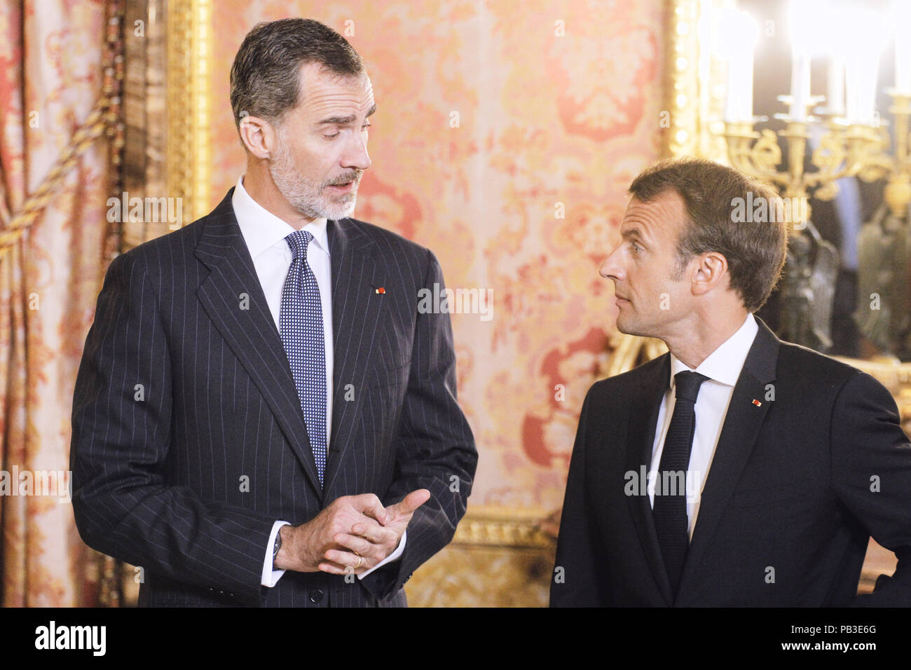 Emmanuel macron king spain hi-res stock photography and images - Alamy