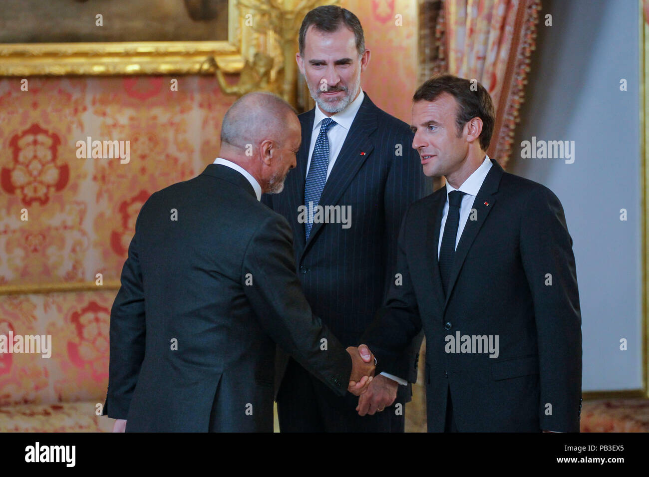 Emmanuel macron king spain hi-res stock photography and images - Alamy