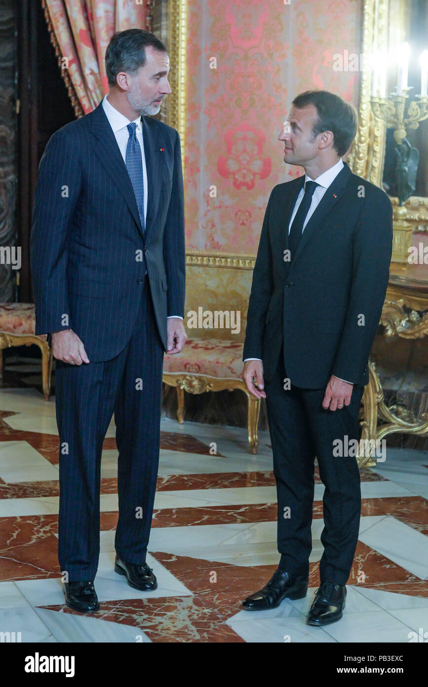 Emmanuel macron king spain hi-res stock photography and images - Alamy