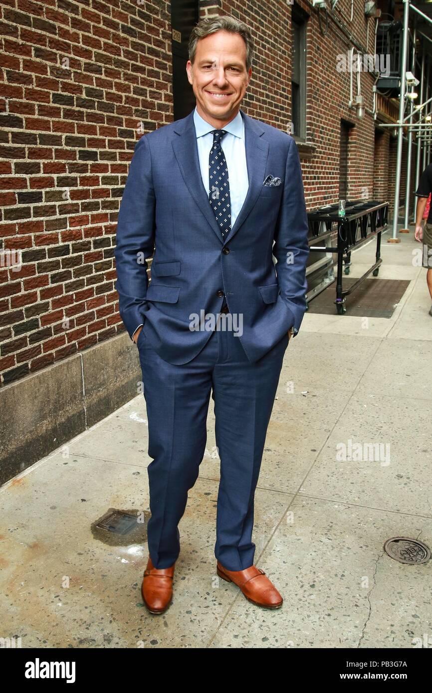 New York, NY, USA. 26th July, 2018. Jake Tapper out and about for ...