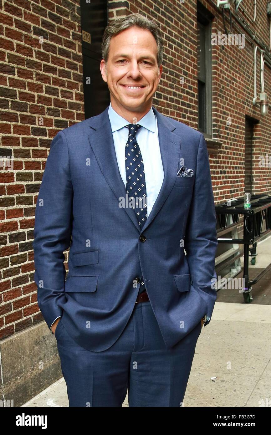 New York, NY, USA. 26th July, 2018. Jake Tapper out and about for ...