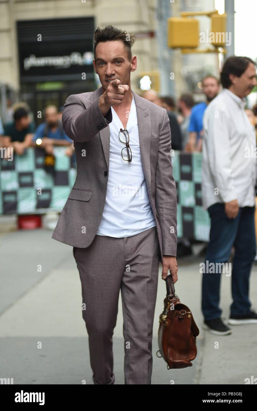 New York, NY, USA. 26th July, 2018. Jonathan Rhys Meyers out and about ...