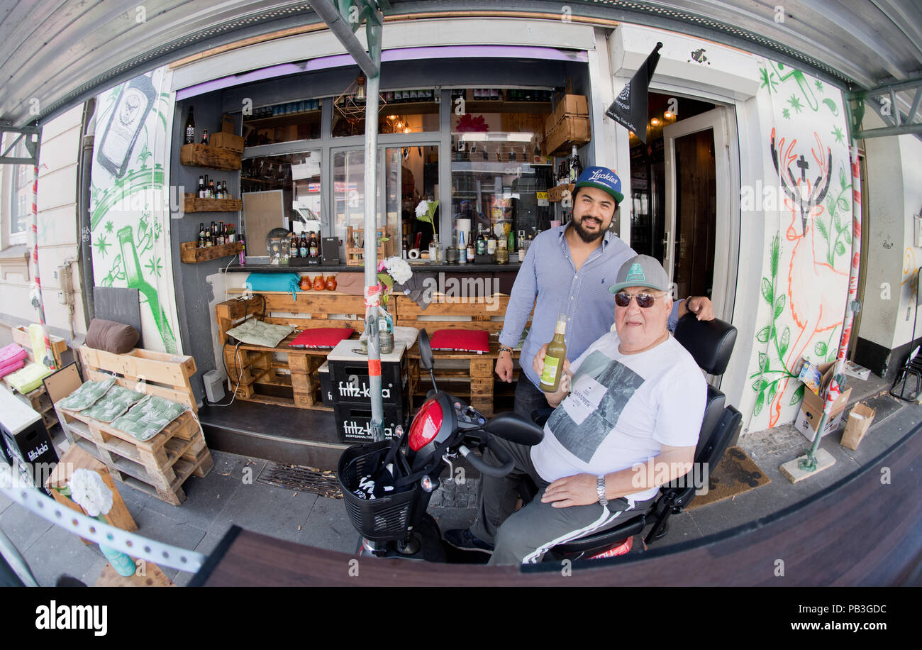 Hanover, Germany. 26th July, 2018. Beverages are offered at the "Pro ...