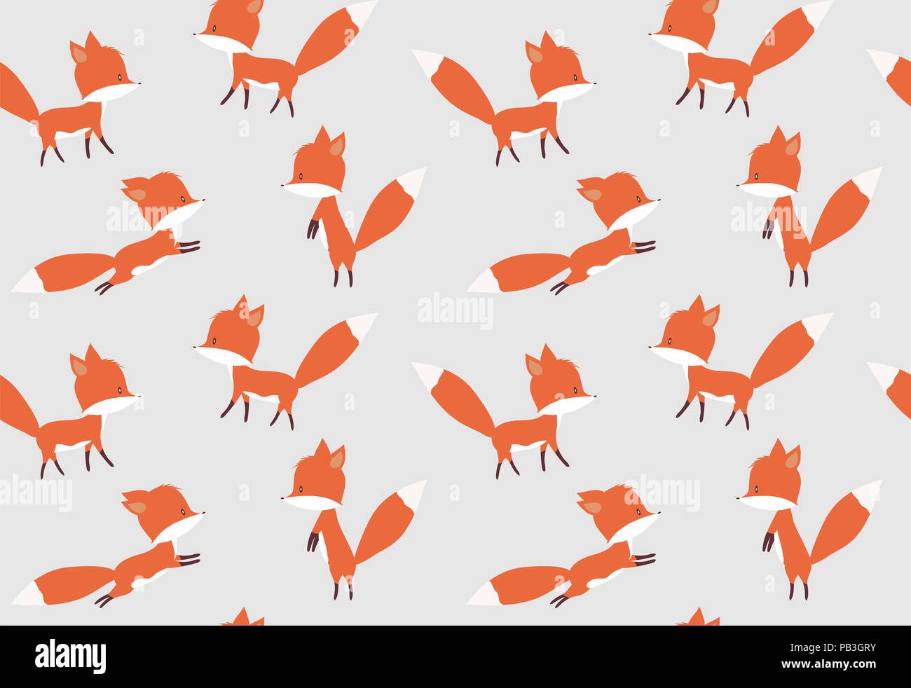 Fox Pattern Background