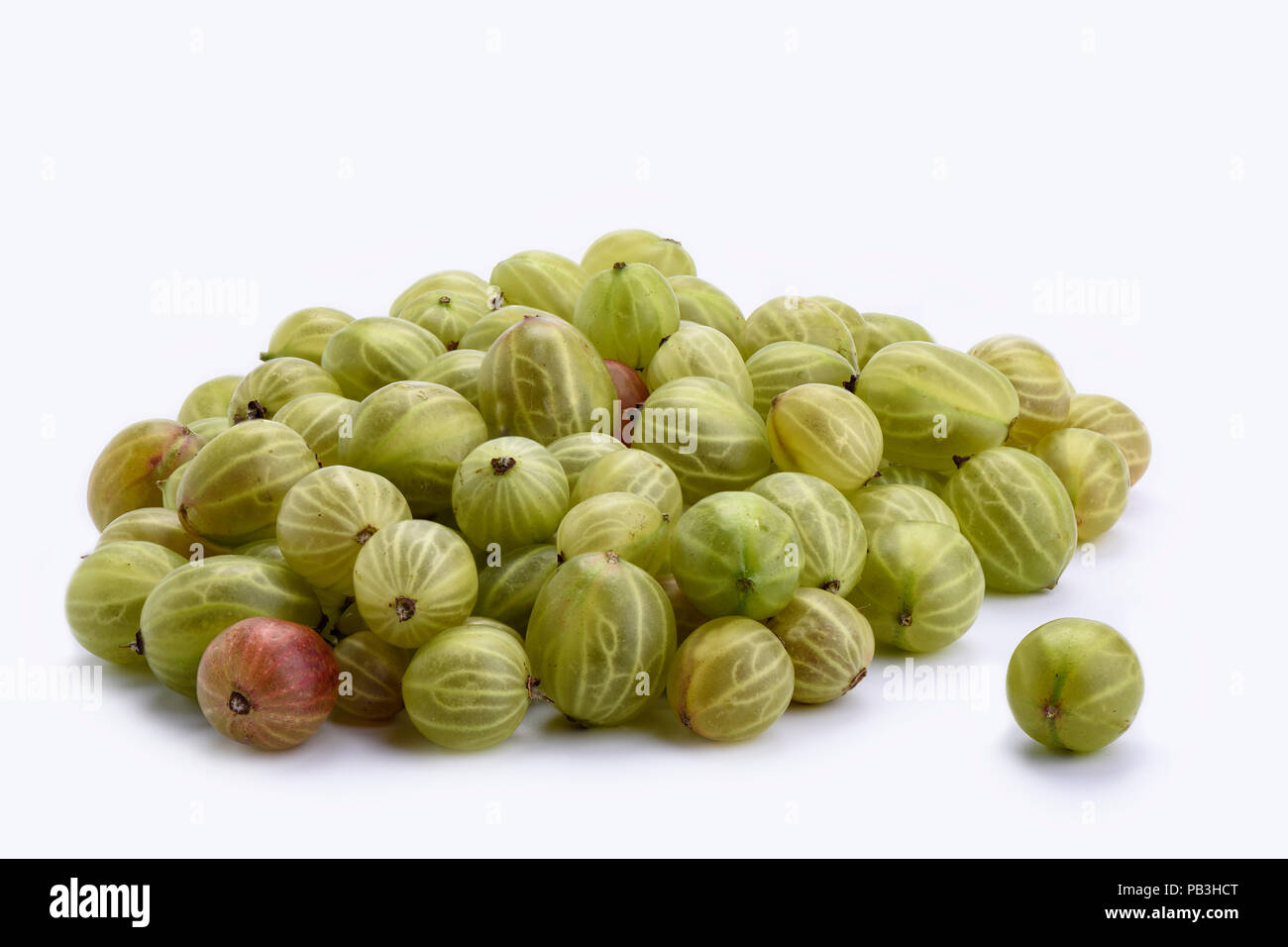 Fresh sour gooseberry isolated on white background Stock Photo - Alamy