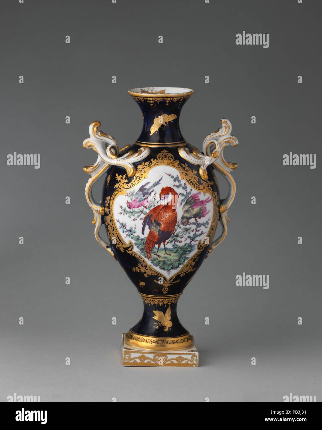 Vase (one of a pair). Culture: British, Chelsea. Dimensions: Height: 9 ...