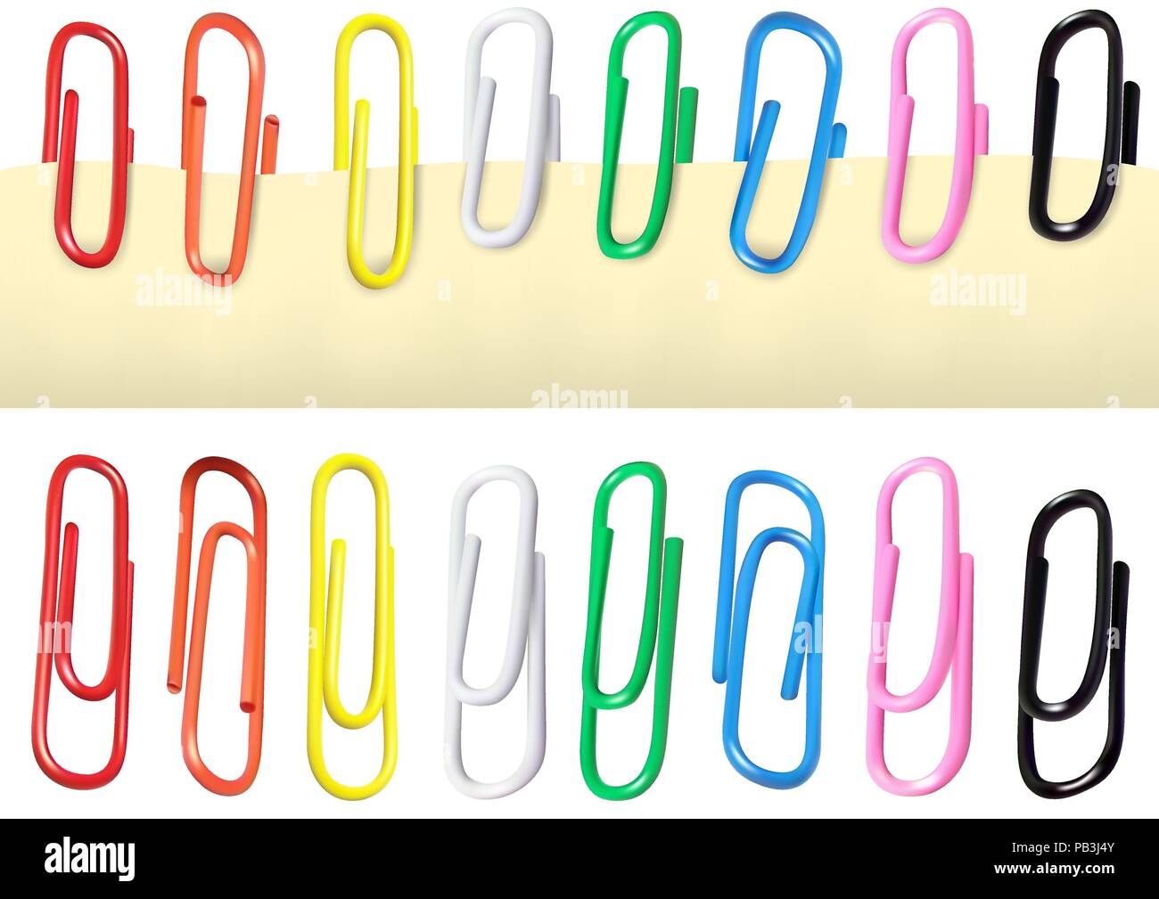 Paperclips Stock Vector Images - Alamy