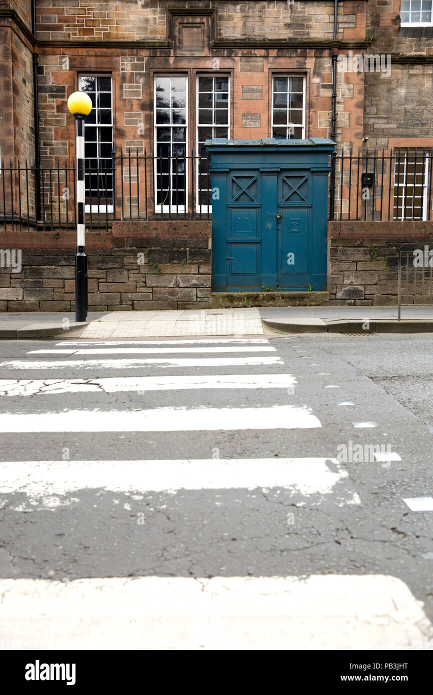 1950 Police Phone Boxes in the streets of Edinburgh Stock Photo - Alamy