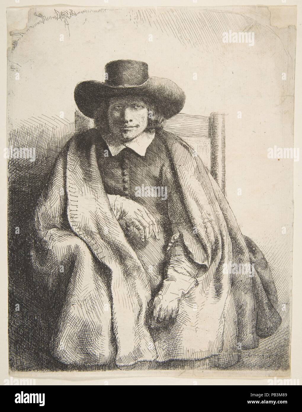 Clement de Jonghe, printseller. Artist: Rembrandt (Rembrandt van Rijn ...