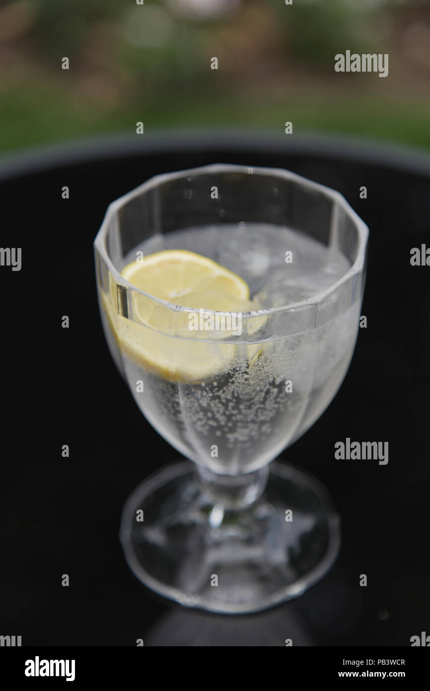 Still life of a glass of Gin & Tonic Stock Photo - Alamy
