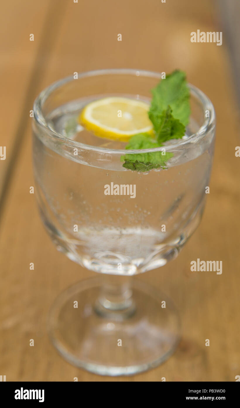Still life of a glass of Gin & Tonic Stock Photo - Alamy