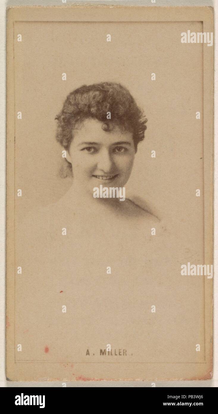 Agnes Miller, from the Actresses series (N245) issued by Kinney ...