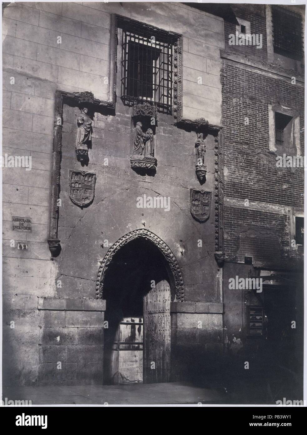 [Madrid. Facade of the Hospital of "La Latina"]. Artist: Charles ...