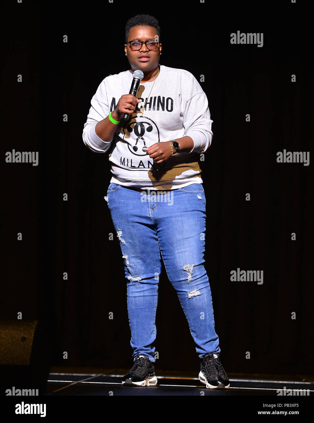 performs during Ladies Night Out Comedy Tour at James L Knight Center ...