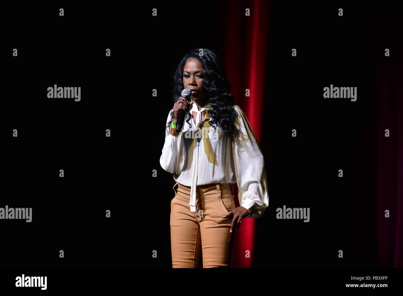 performs during Ladies Night Out Comedy Tour at James L Knight Center ...