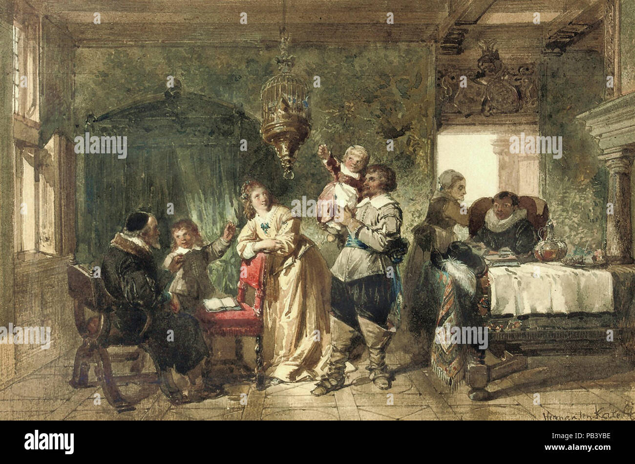 Kate Herman Ten - Looking at the Bird Stock Photo - Alamy