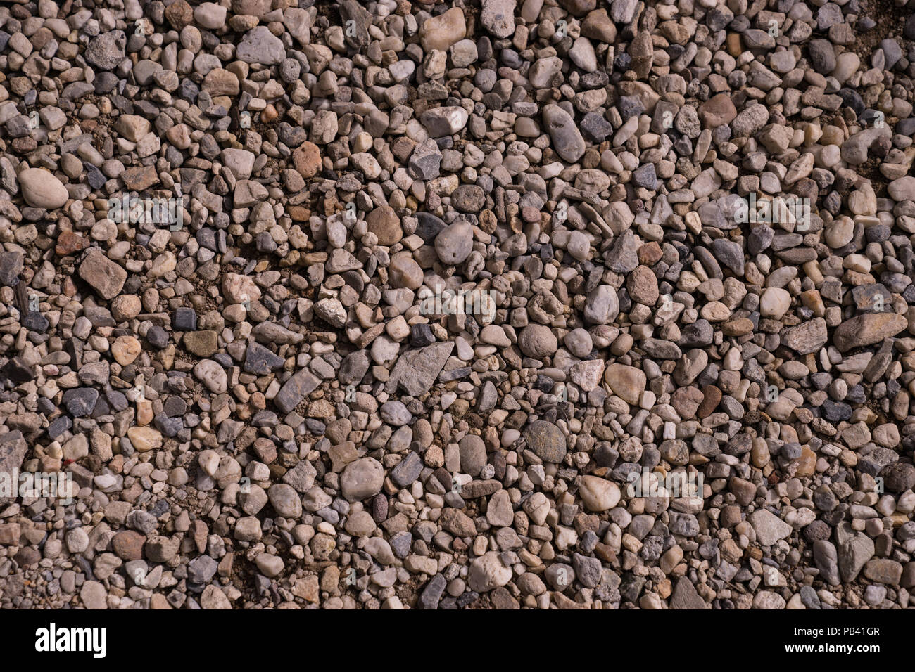pattern texture of small white and Grey pebbles gravel rocks and stones ...