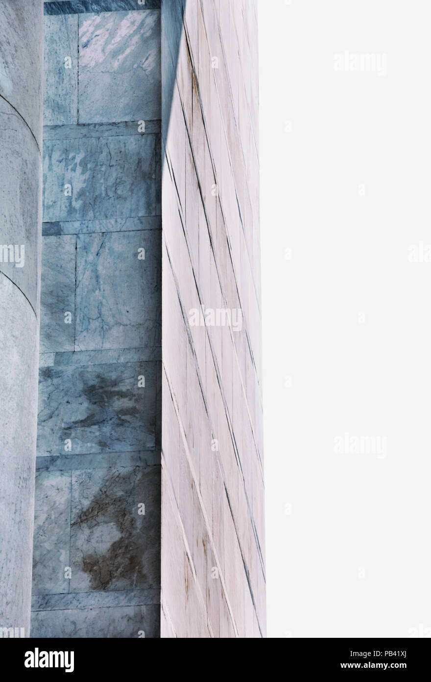 Marble building facade , impressive glimple view ,vertical composition ...