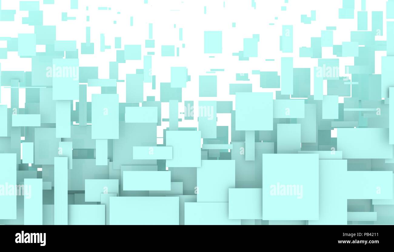 Illustration of moving blue rectangles abstract background Stock Photo ...