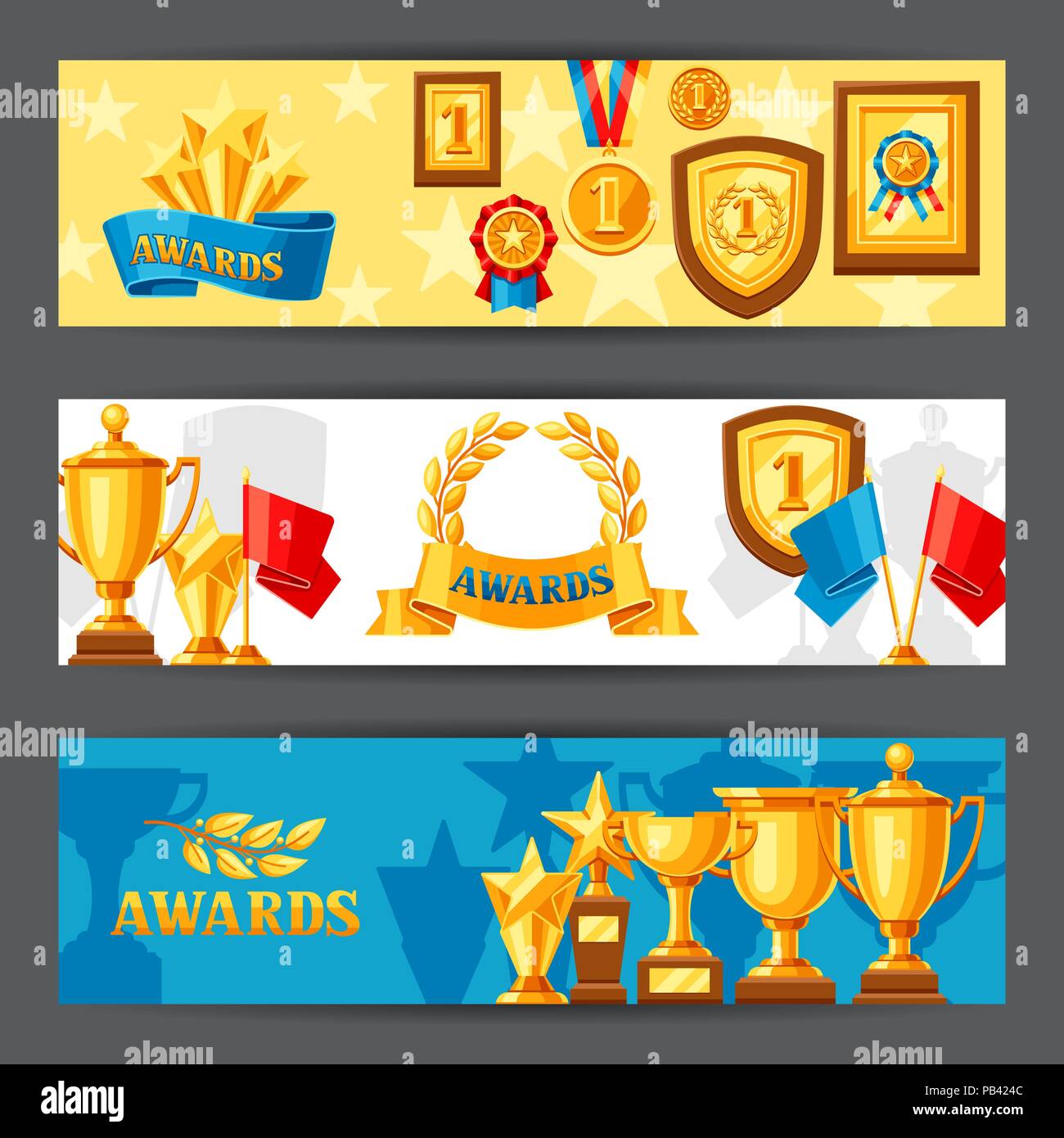 Awards and trophy banners Stock Vector Image & Art - Alamy