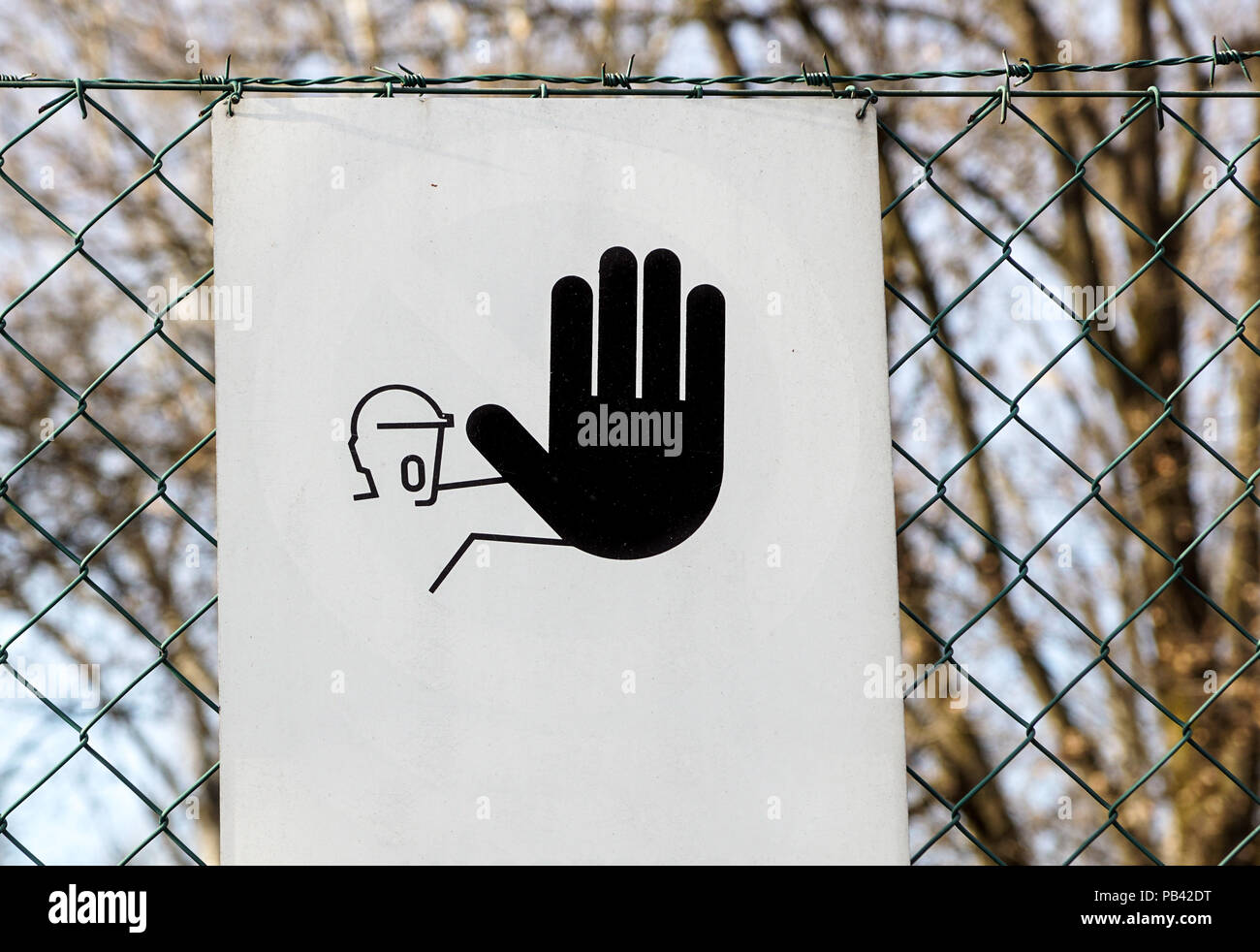 entry prohibited sign, do not enter, keep out, entrance forbidden Stock ...