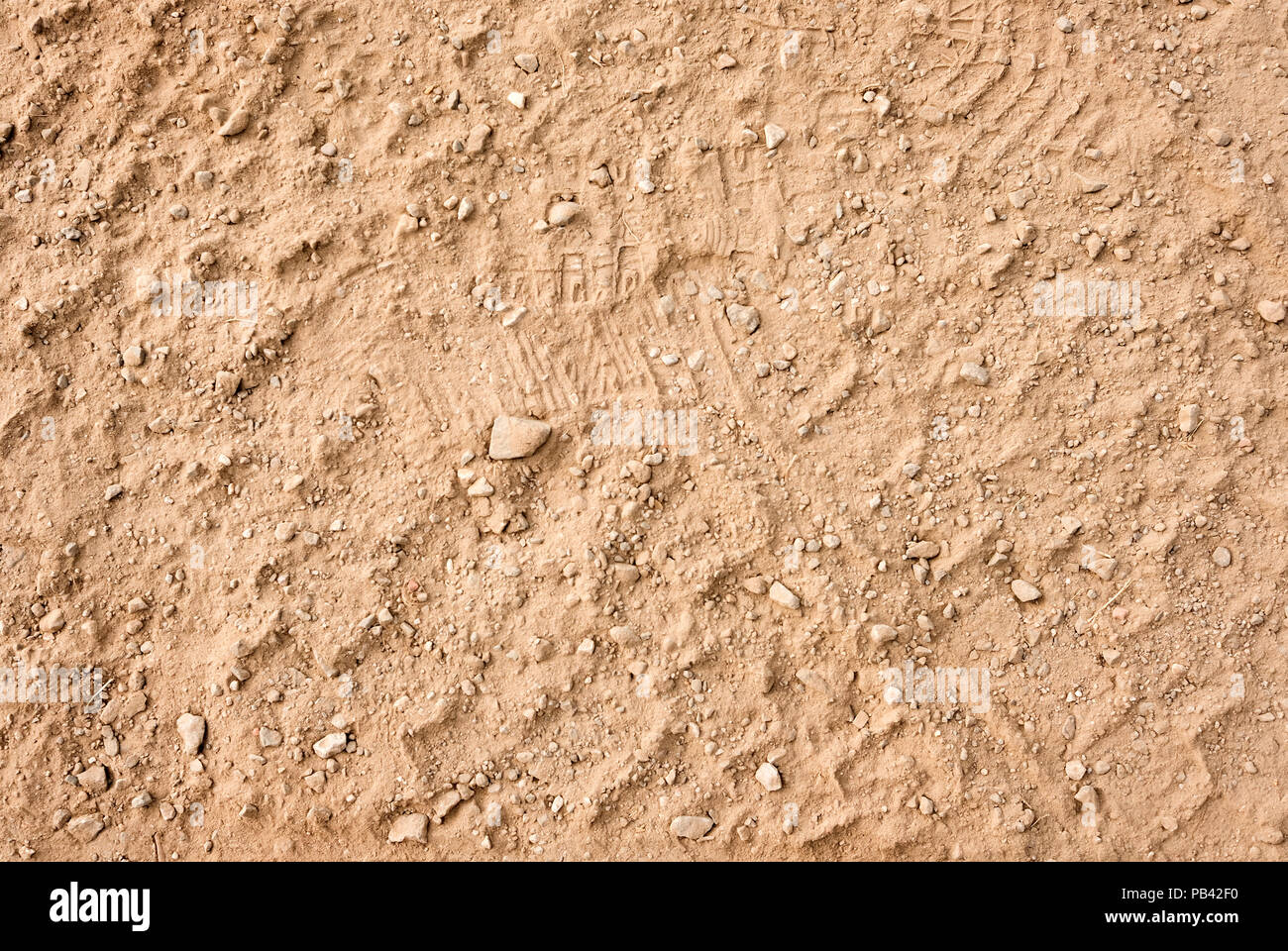 Imprints in fine dry dust Stock Photo - Alamy
