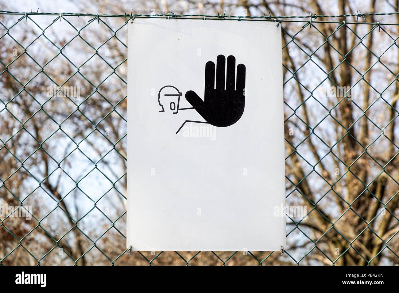 entry prohibited sign, do not enter, keep out, entrance forbidden Stock ...