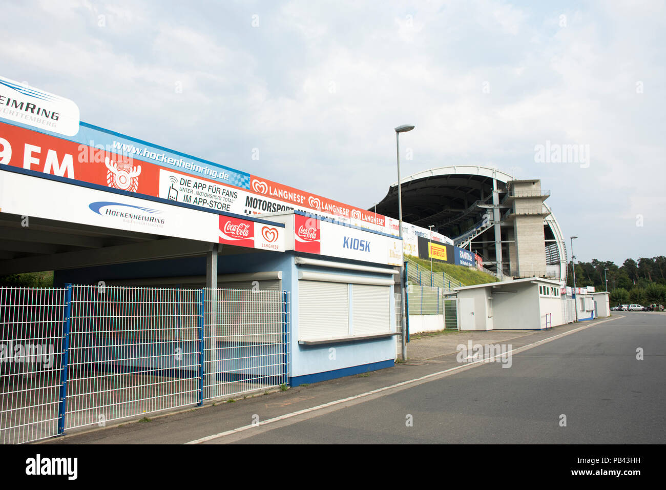 Baden-Wurttemberg race Center or Hockenheimring, a motor racing course ...