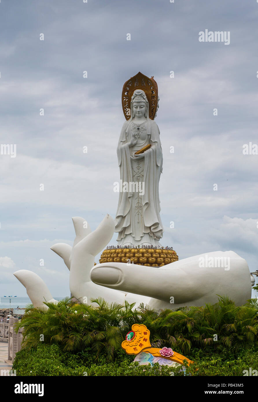Sanya, hainan, China, 21st July 2018. South mountain sea guanyin holy ...