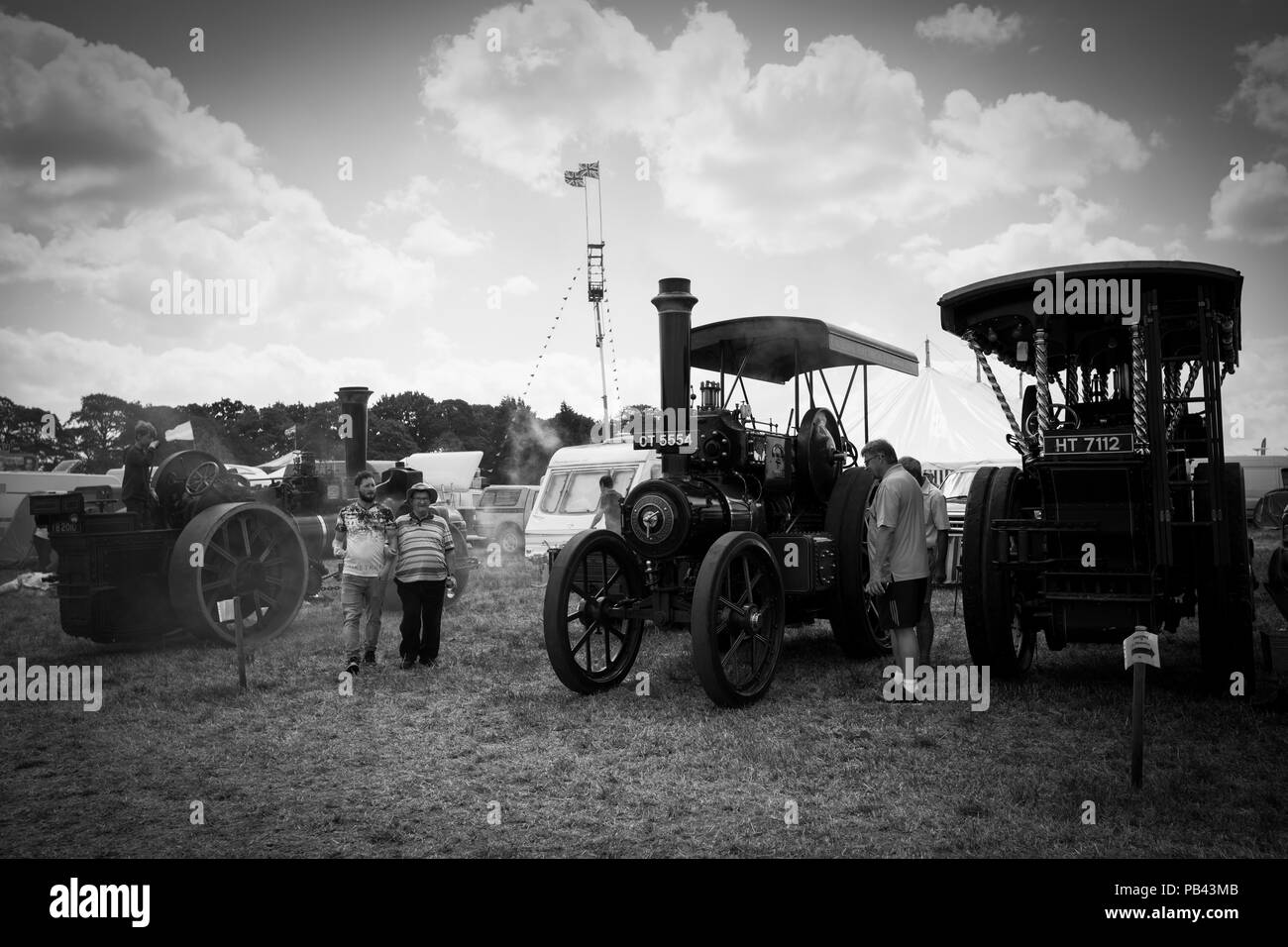Steam powered traction engines at the 2018 Cheshire Steam Fair Stock ...