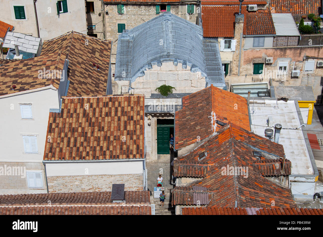 Temple of Jupiter then (Baptistery of St John, Split, Croatia Stock ...