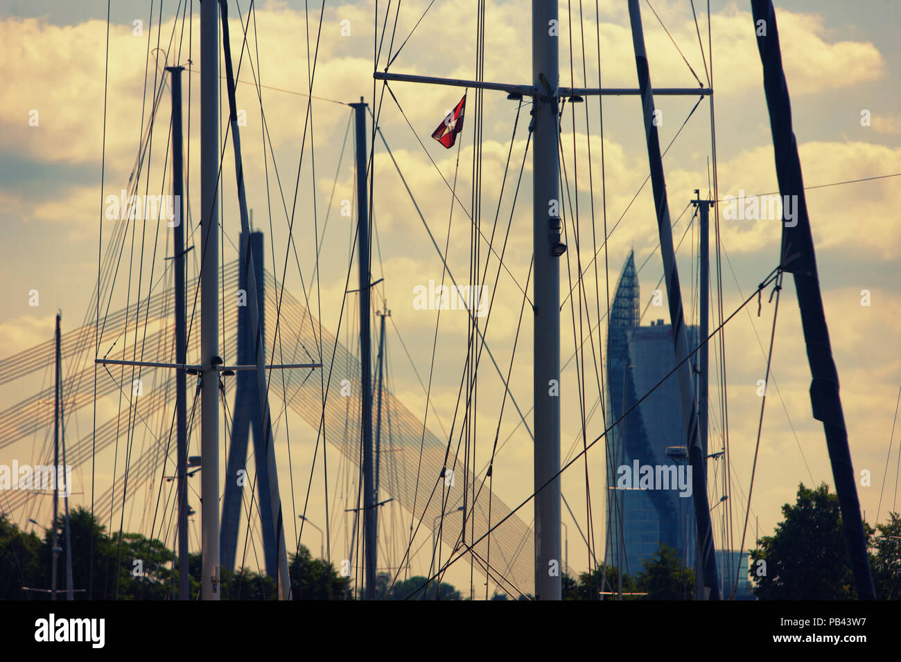 Riga harbour hi-res stock photography and images - Alamy