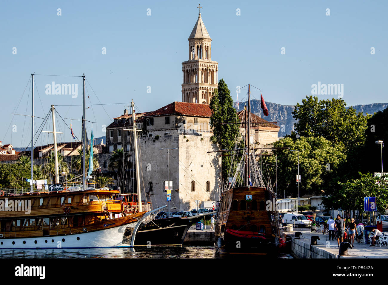 Old Split, the Historic Center of Split, Croatia Stock Photo - Alamy