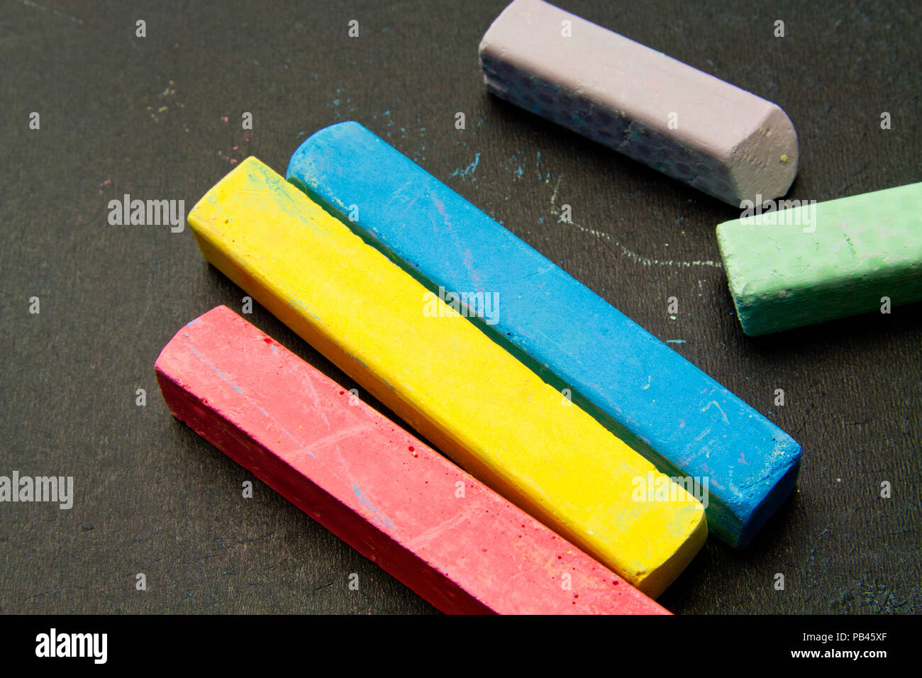 Messy crayons hi-res stock photography and images - Alamy